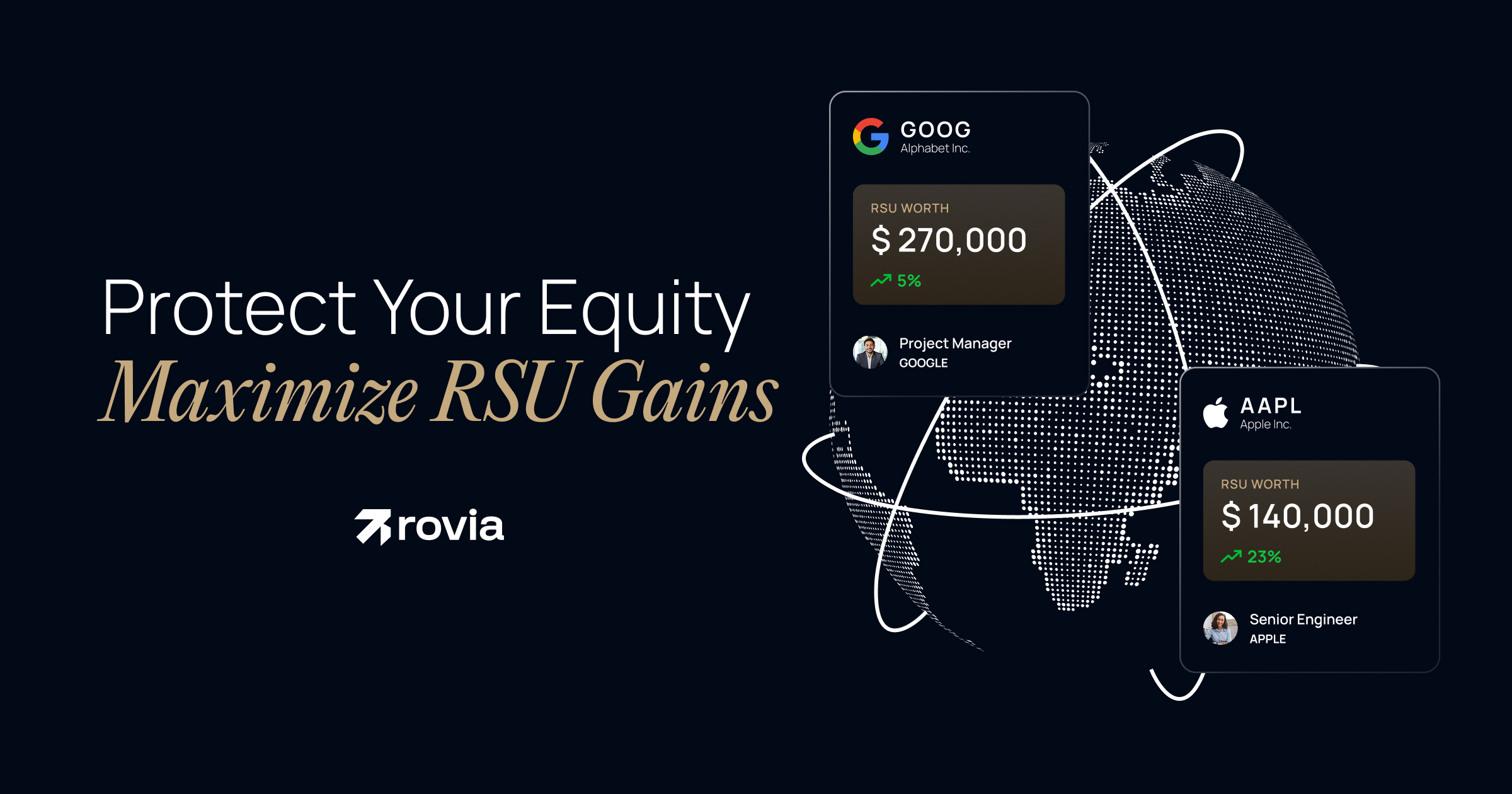 Rovia - Protect Your Equity, Maximize RSU Gains | Rovia